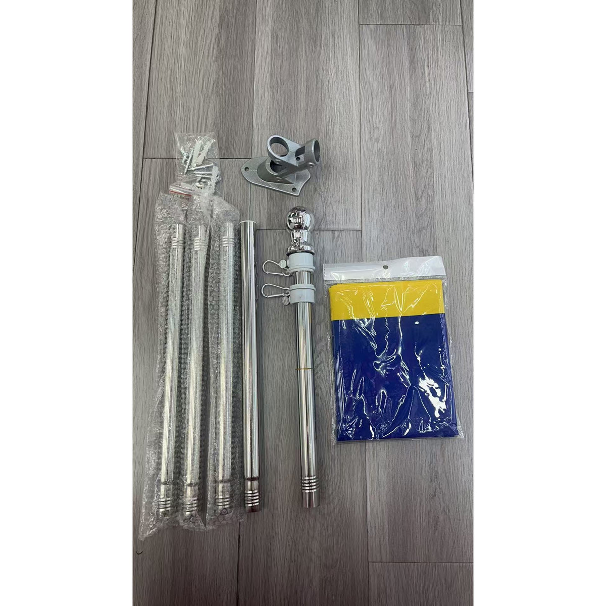 Kit Steagul Romaniei, Vivimall, Catarg 1.8 m, Suport Perete, Steag, Tr ...