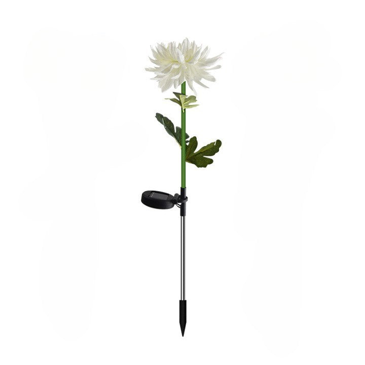 Lampa Solara LED tip Crizantema cu o floare pentru Gradina, Inaltime 8 ...